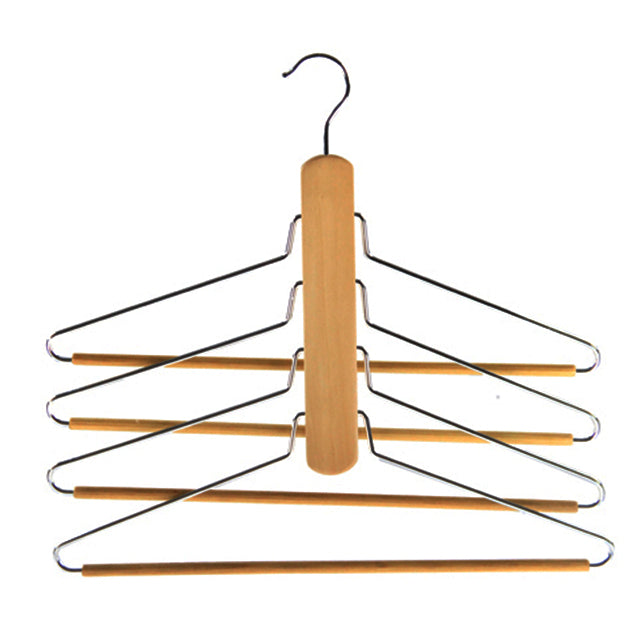 Wood Pants Hanger 4 Teir